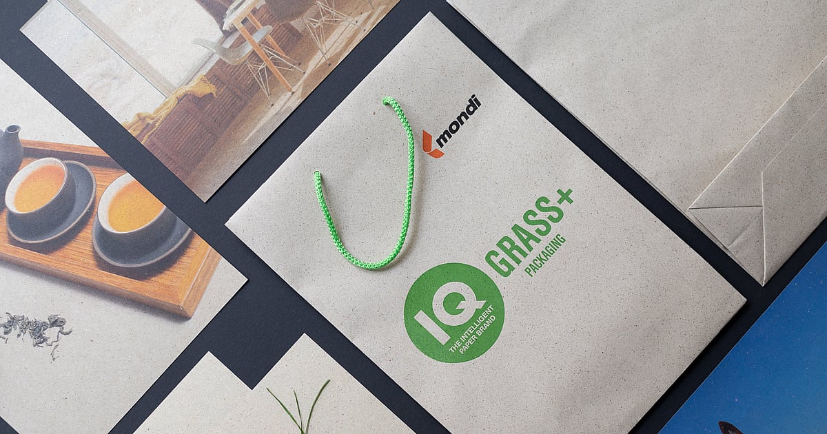 Mondi's IQ GRASS + PACKAGING gives luxury packaging a special touch