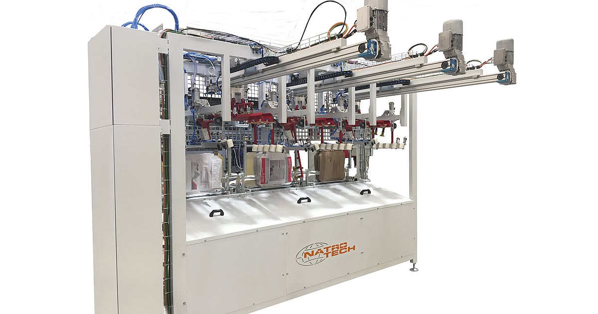 Automatic bag applicator | Sack filling equipment | Mondi Group